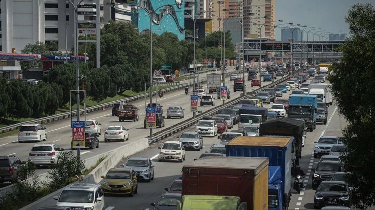 Traffic slow moving on major highways this evening