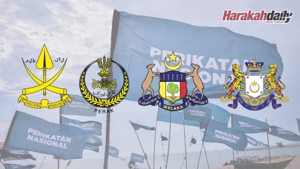 Kekuatan PN di Pahang, Perak, Melaka dan Johor