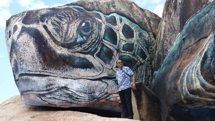 Mural ‘penyu gergasi’ mengagumkan, nampak 'real' – Andansura